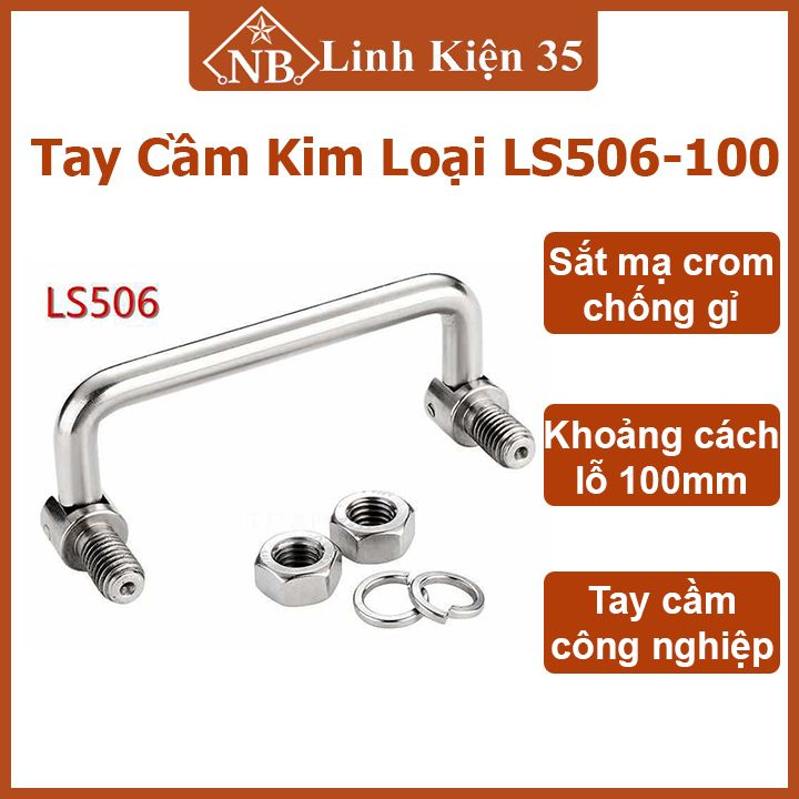 Tay nắm chữ D LS506-100 có thể gập, tay cầm kim loại công nghiệp dài ...