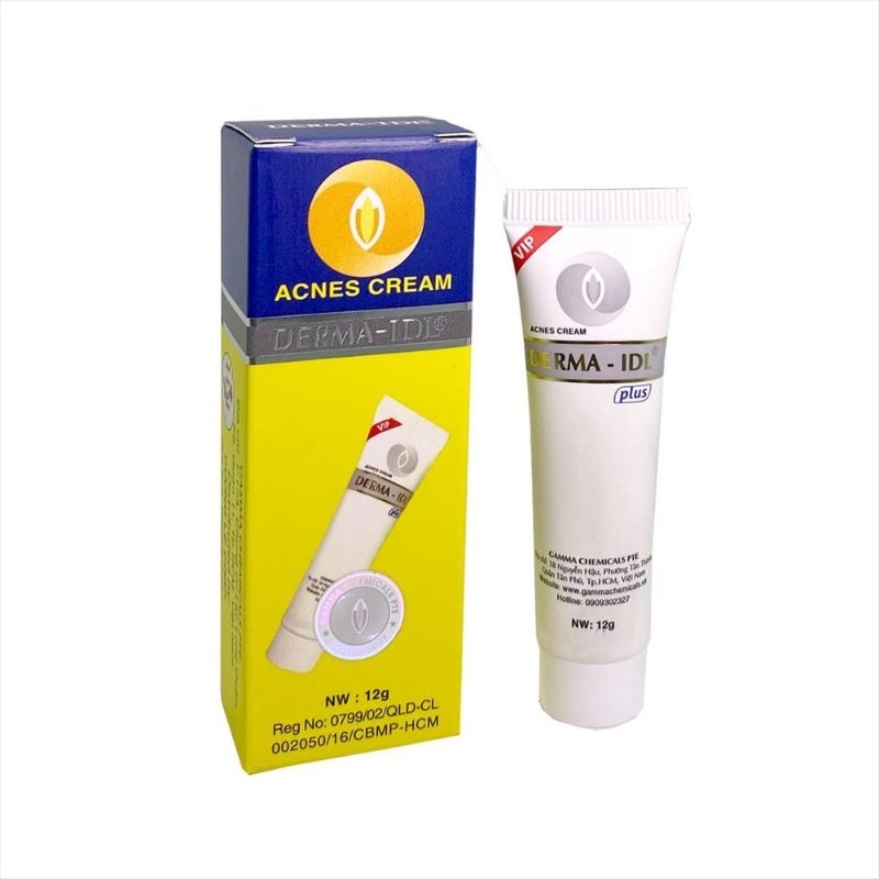 Derma-IDL tuýp 12g mụn nhọt,mụn đầu đen | Shopee Việt Nam