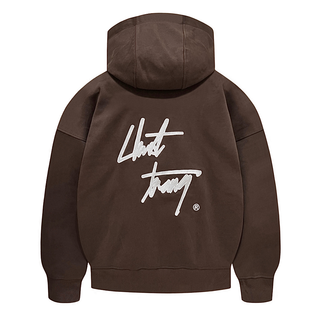 "CHUOTTRANG" - BASIC HOODIE BSS - Áo Khoác nâu thêu basic | Shopee Việt Nam