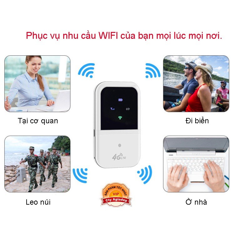 [Bảo Hành 12 Tháng ] Bộ phát wifi di động dùng sim 4G 150Mbps A800 ...