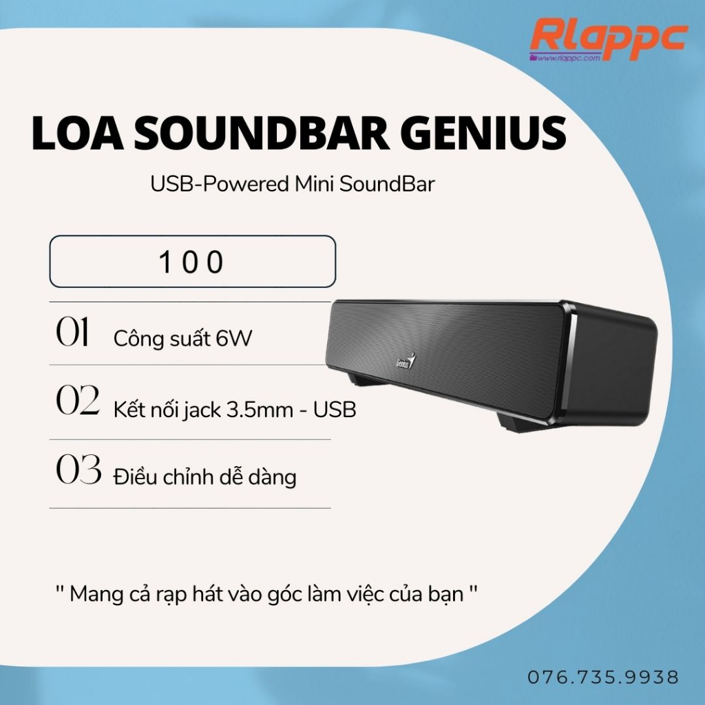 Loa Soundbar Genius 100 | Shopee Việt Nam