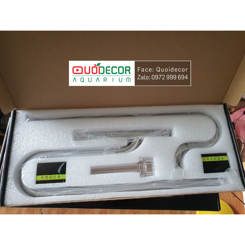 Bộ In Out Inox lọc váng Mufan, out xoay 360 độ Fi12/Fi16 + Kẹp Mica Cố Định Ống - In Out inox ...