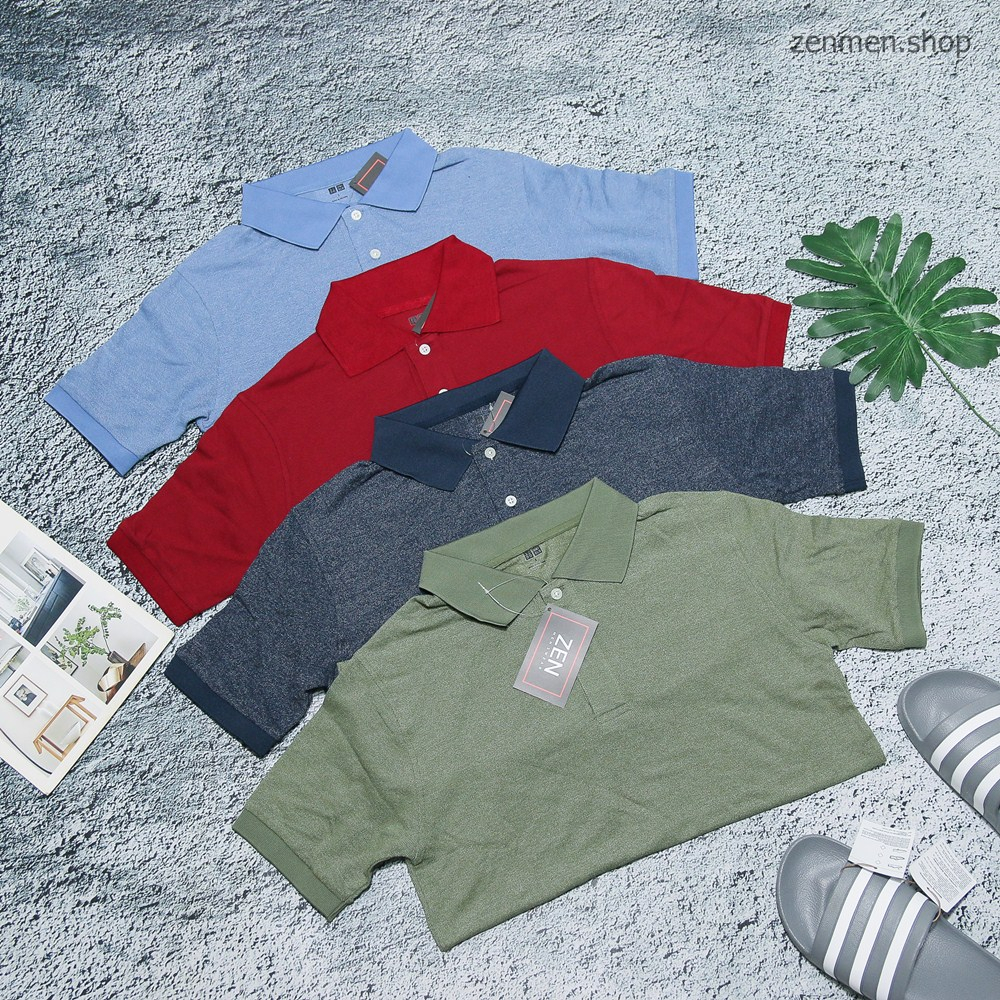 Áo Thun Polo U.N.I Basic Xuất Xịn Chính Hãng Cắt Tem Sườn | Shopee Việt Nam