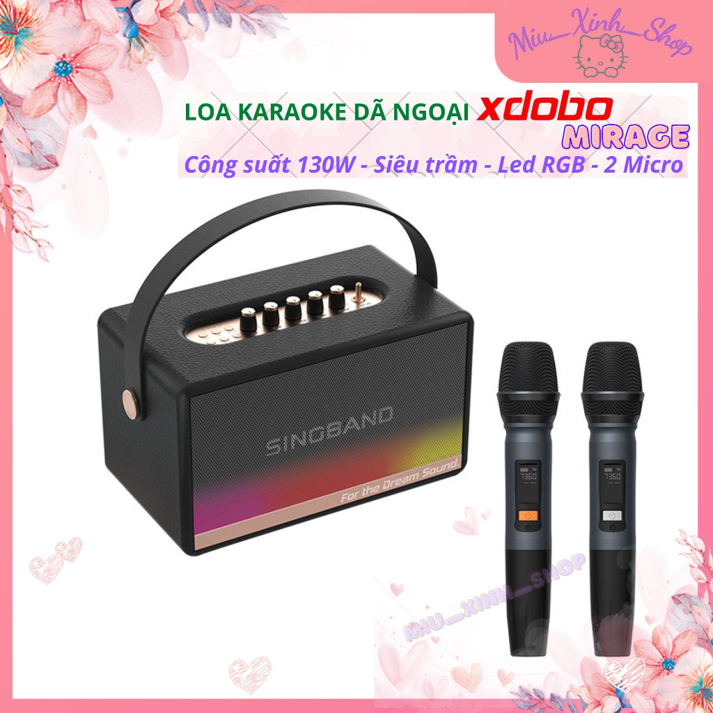 ★Chính hãng★ Loa Bluetooth karaoke, trợ giàng Xdobo Mirage 130W bản ...