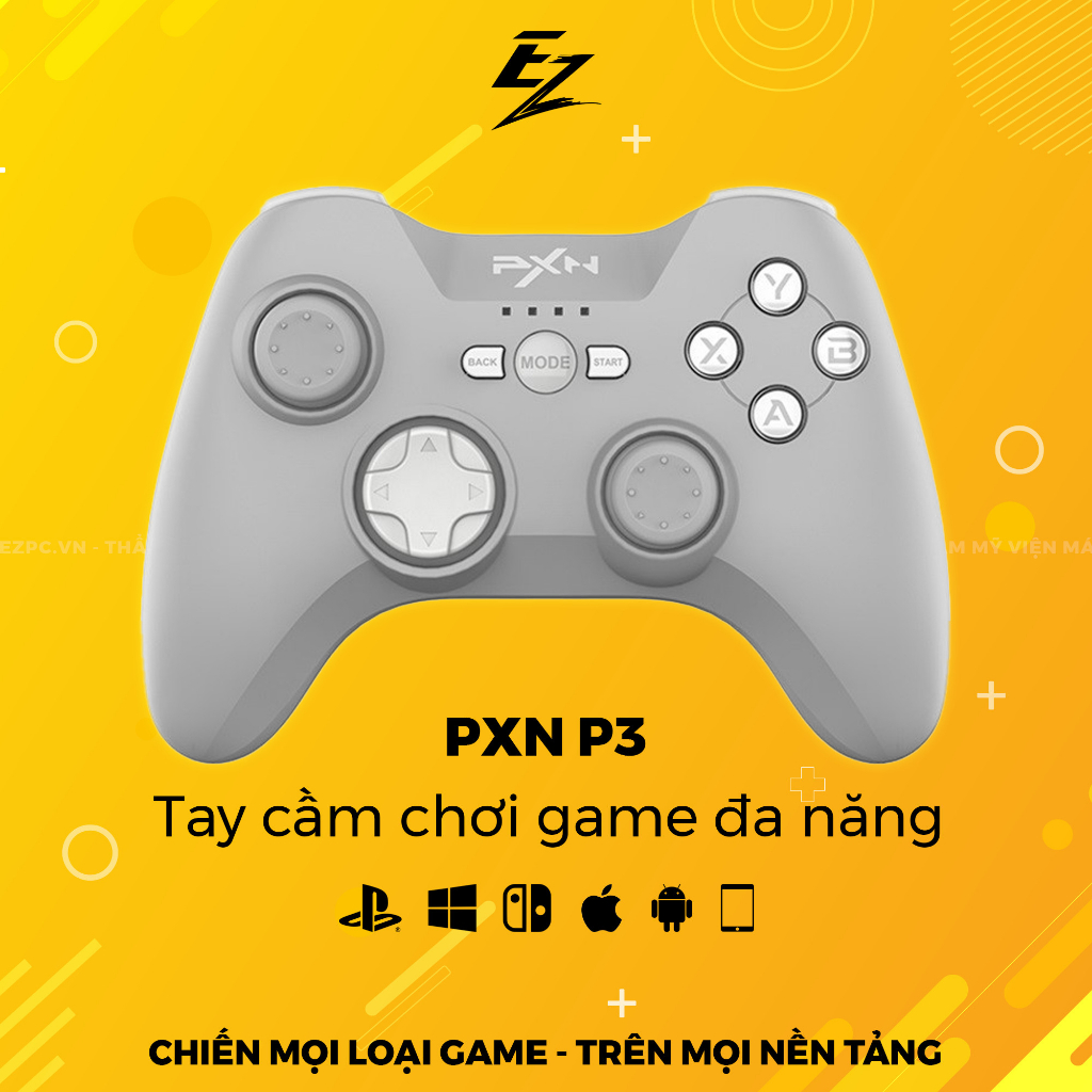 Tay Cầm Chơi Game Không Dây PXN P3 Gray Cho PC/PS3/Android/iOS | EZPC | Shopee Việt Nam