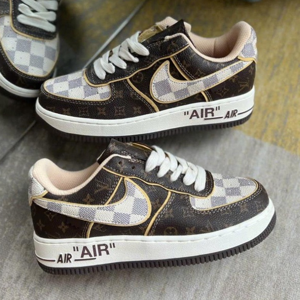 Giày sneaker Air Force 1 Low Louis Vuitton Monogram - AF1 LV nâu ...