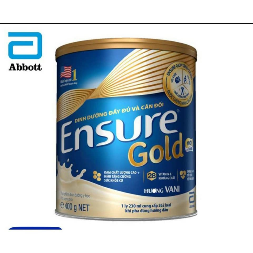 Sữa bột Ensure Gold Abbott (HMB) hộp 400g | Shopee Việt Nam