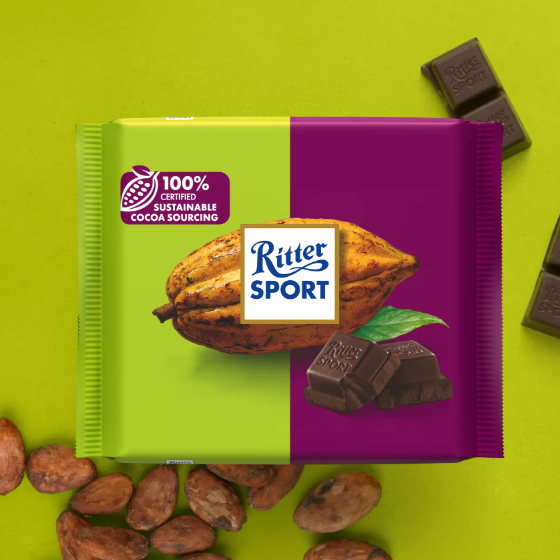 Combo 02 Sôcôla Ritter Sport Ghana 81%: Hương Vị Đậm Đà Từ Thiên Nhiên ...