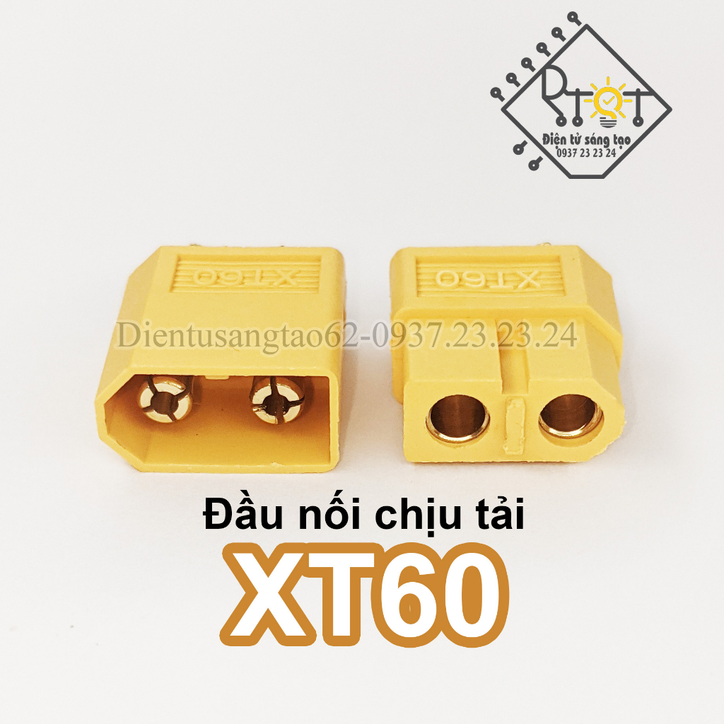 [ DTST62 ] Jack XT60 60A (loại thường), Jack nối nguồn XT60 đực cái tự ...