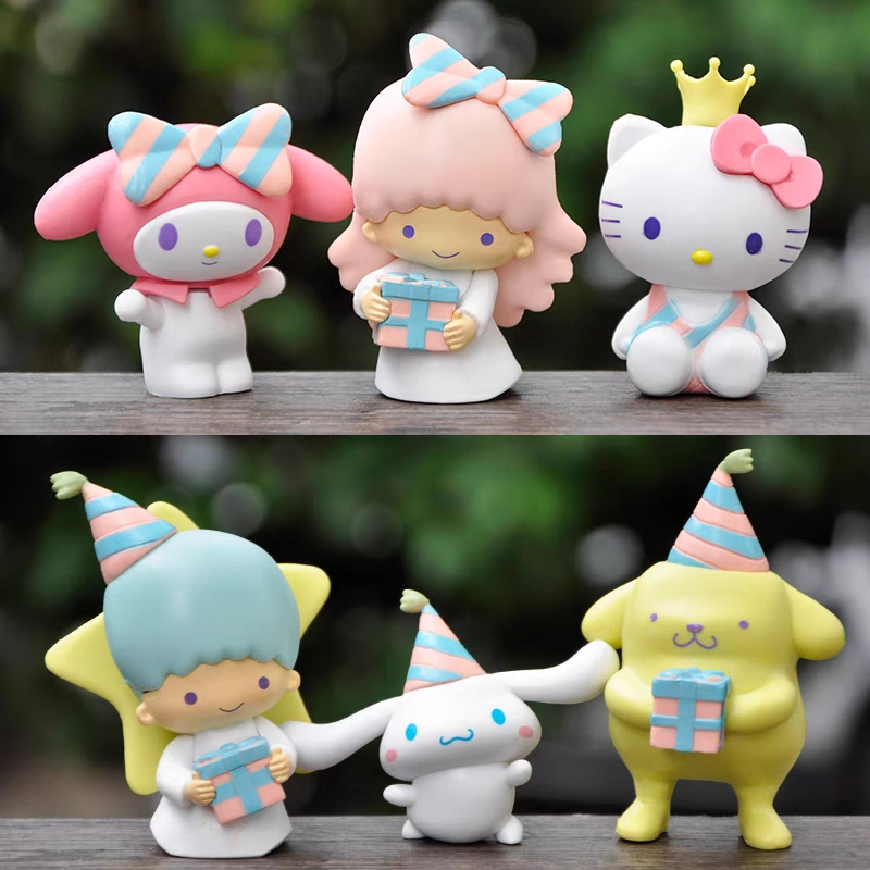 [Sẵn]Mô Hình Nhân Vật Melody,Cinnamoroll,Pompompurin,Kitty,Lala,Kiki ...
