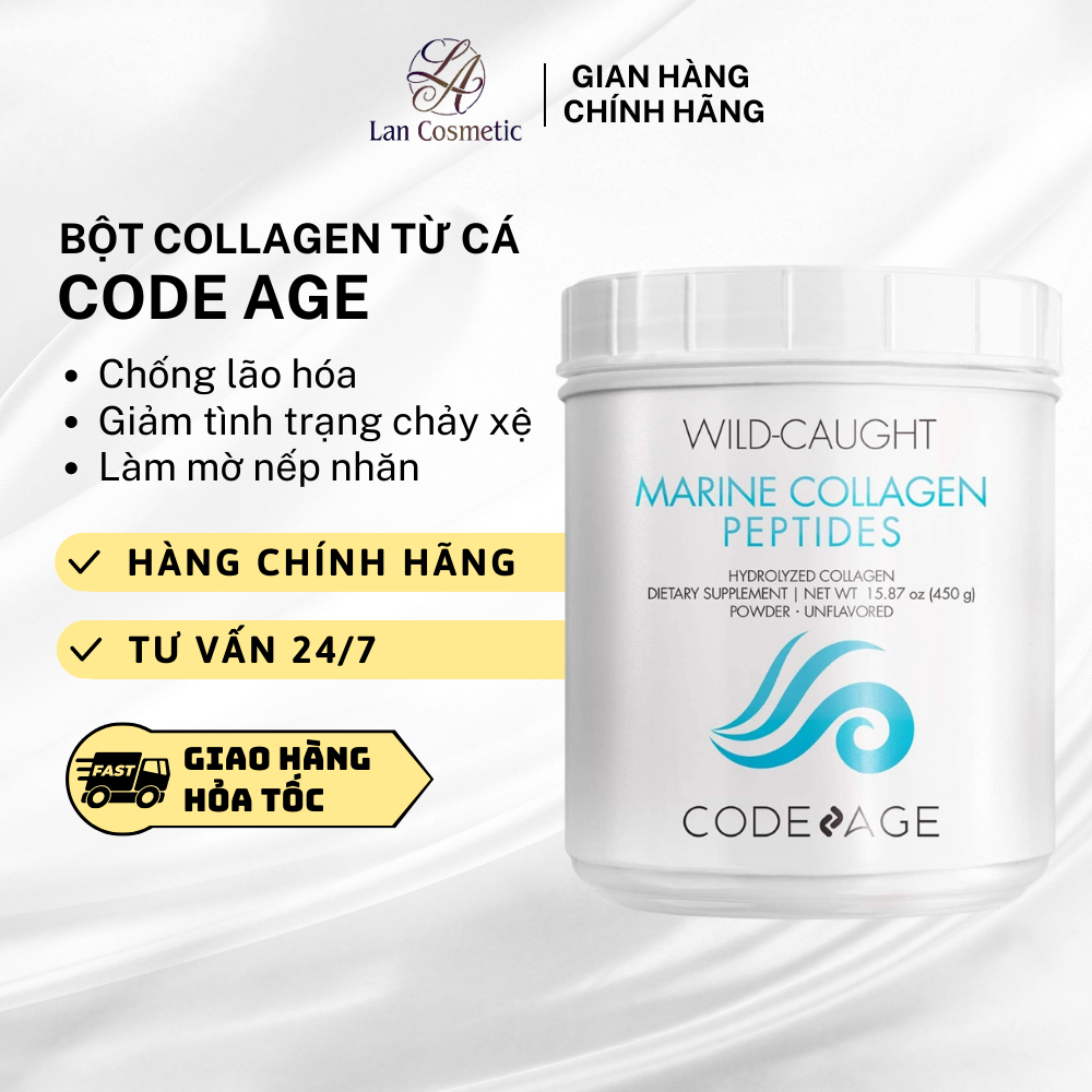 Bột Collagen thuỷ phân Code Age Wild-Caught Marine Collagen Peptides ...