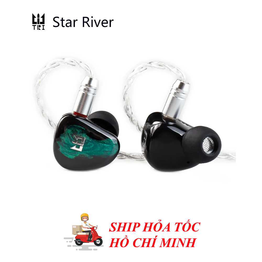 Tai nghe 4 Driver Dynamic TRI STARRIVER, Bass mạnh, chi tiết tốt, có ...