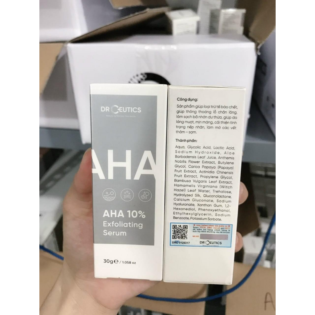 Dung dịch AHA 10% Drceutics Tẩy Da Chết, Sáng Da Đều Màu Da,Chống Lão Hóa 30 ml | Shopee Việt Nam