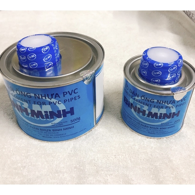 Keo dán ống nhựa PVC Bình Minh loại tốt dạng hũ 500g | Shopee Việt Nam