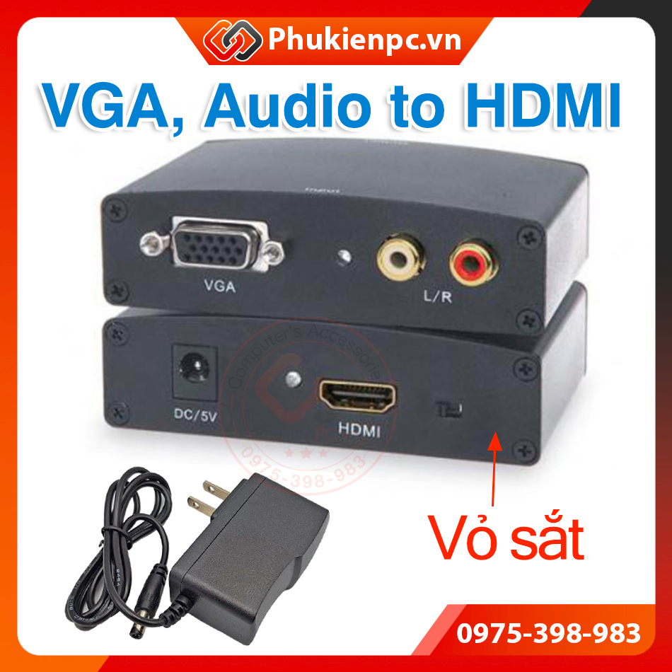 Bộ chuyển đổi VGA to AV RCA, VGA Audio sang HDMI VGA to RCA S-Video HDMI sang VGA cho máy tính ...