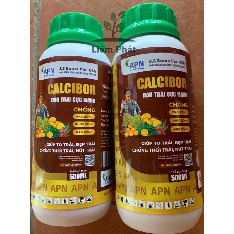 1 chai Calcibor 500ml của An Phát nông chống khô bông, rụng bông ...
