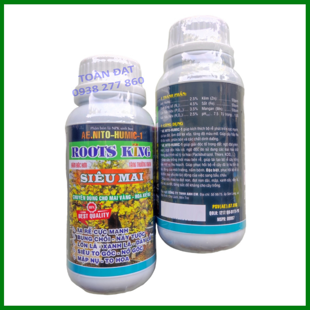 Siêu Nở Gốc Ra Rễ Cực Mạnh, Roots King 500ml, kích rễ nở gốc, bung đọt ...