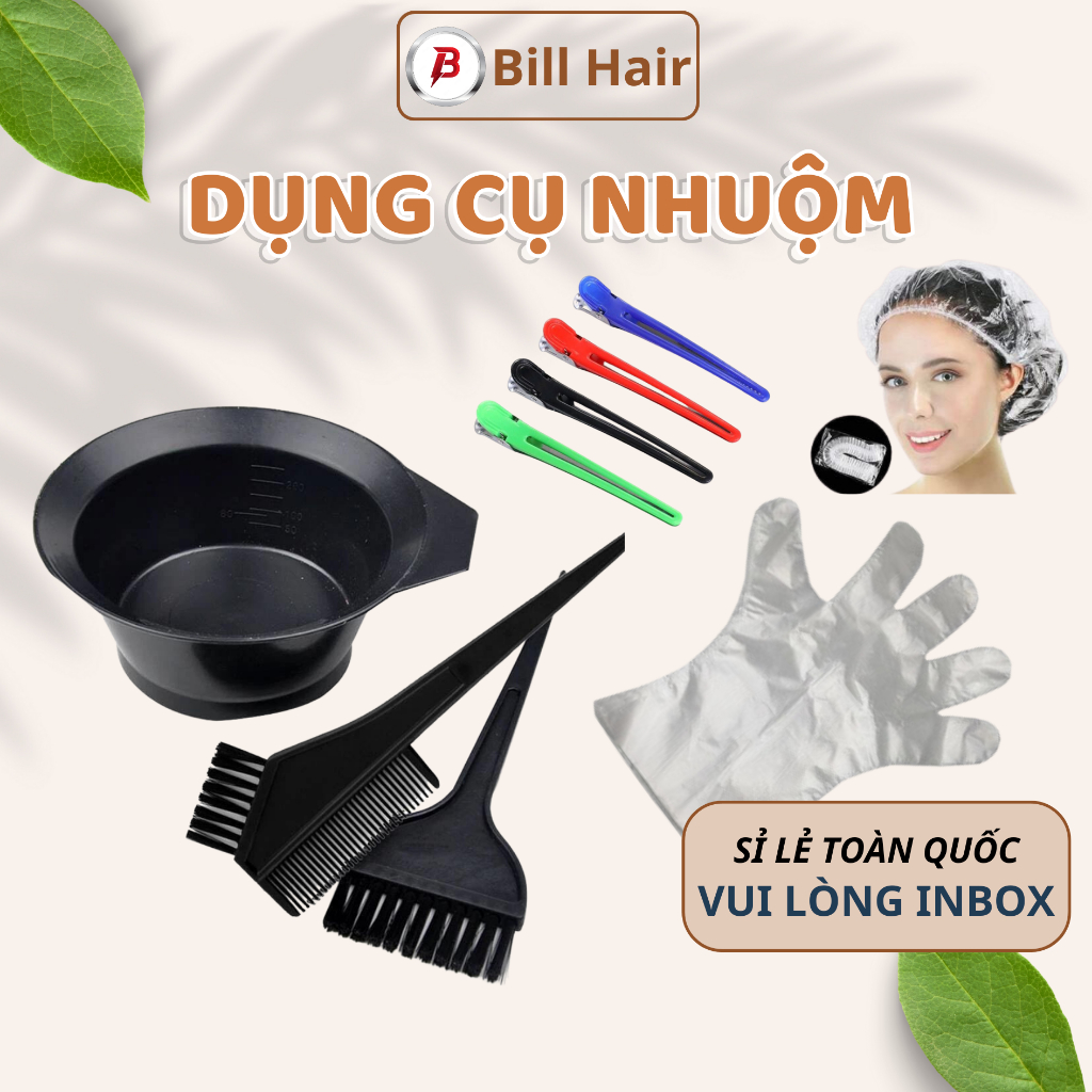 Dụng Cụ Nhuộm Tóc Cao Cấp Bill Hair - Lược nhuộm, Bát nhuộm, Gang tay ...