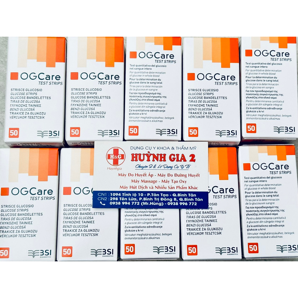 Que Test Đường Huyết OGCare Hộp 50 Que CHÍNH HÃNG DATE XA | Shopee Việt Nam