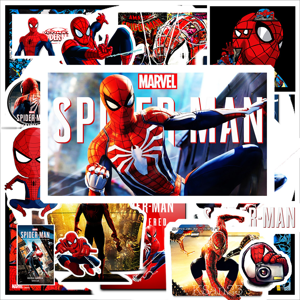 Bộ 100 sticker Spider Man dùng để trang trí điện thoại di động - ván ...