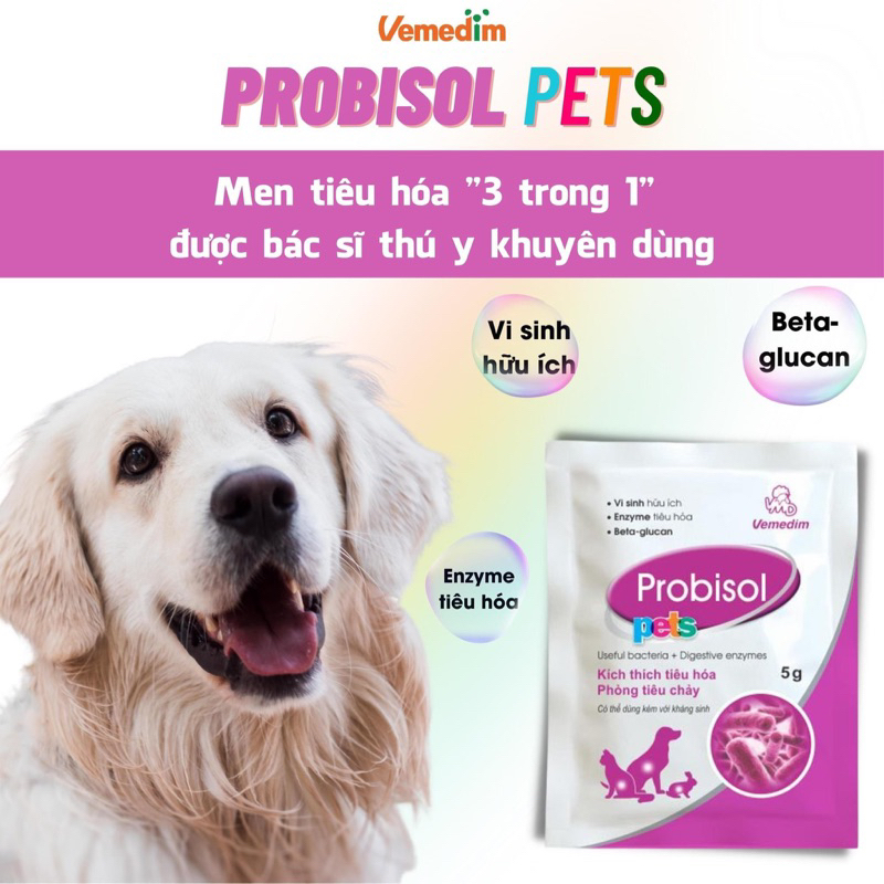 Men Tiêu Hóa cho Chó Mèo Probisol Pets gói 5g | Shopee Việt Nam
