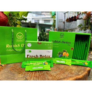 Rubiss Detox Collagen Peptide Chính Hãng, Hộp 15 Gói Tặng Kèm Detox ...