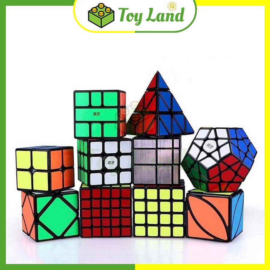 Rubik QiYi Viền Đen 2x2 3x3 4x4 5x5 Megaminx Pyraminx Rubic Biến Thể Đồ ...