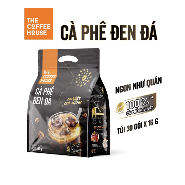 (HSD: 02.10.2024) Túi Cà phê đen đá The Coffee House - bịch 480g (30gói ...