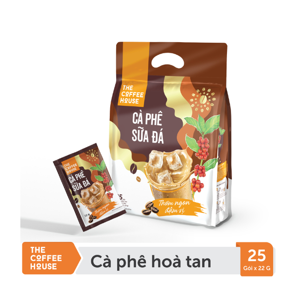 [HSD: 11.2023] Cà phê sữa đá hòa tan The Coffee House - Túi 550g (25 ...