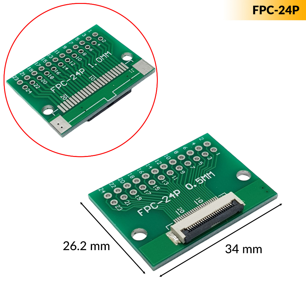 Đế ra chân cổng FFC/FPC 0.5mm sang chân 2.54mm | Shopee Việt Nam