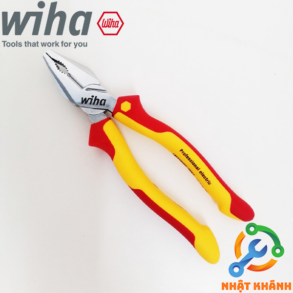 Kìm Đa Năng, Kìm Điện, Kìm Đầu Bằng 8’’/200mm Cách Điện 1000V WIHA ...