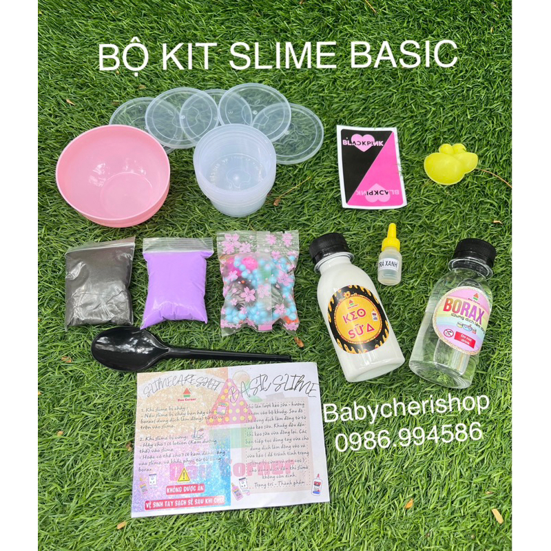 Bộ Kit cơ bản làm Slime Basic / Slime Mây / Slime Tảng Băng | Shopee Việt Nam