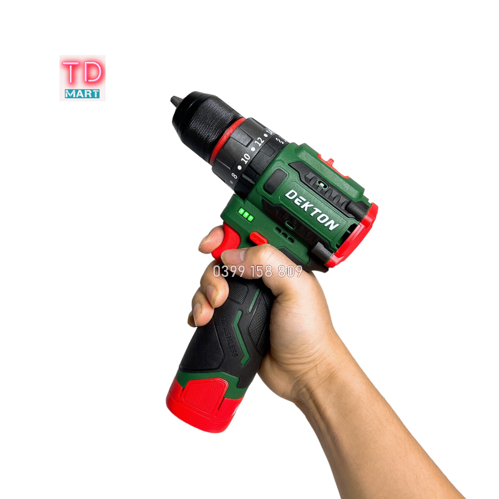 Máy Khoan Pin 16.8V Dekton D16 - KVT1055PRO / Motor Brushless / Lực Siết 55Nm | Shopee Việt Nam