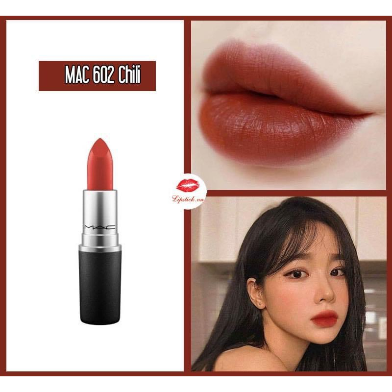 SON MAC “602” CHILI - MÀU CAM CHÁY NỒNG NÀN | Shopee Việt Nam