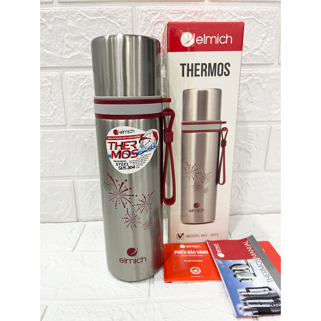 Bình giữ nhiệt Elmich inox 304 500ml EL2972 | Shopee Việt Nam