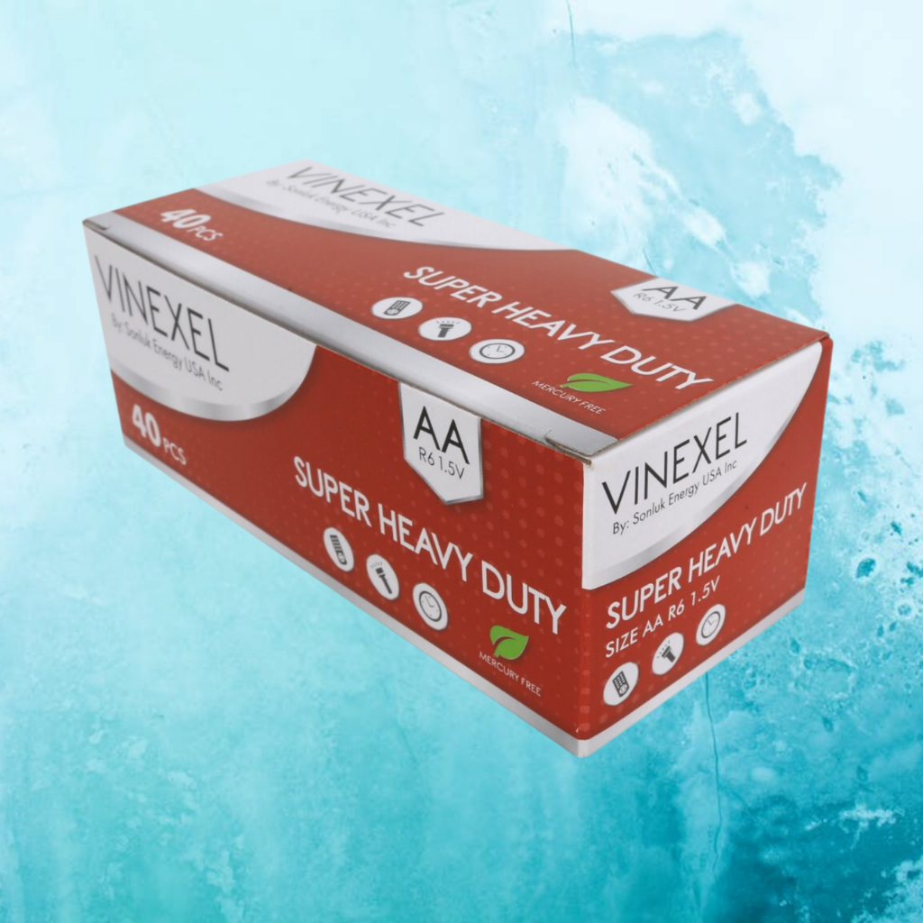 Hộp 40 Viên Pin AA R6 (Pin Carbon) Vinexel USA Giá Tốt - Pin Tiểu Vỉ ...