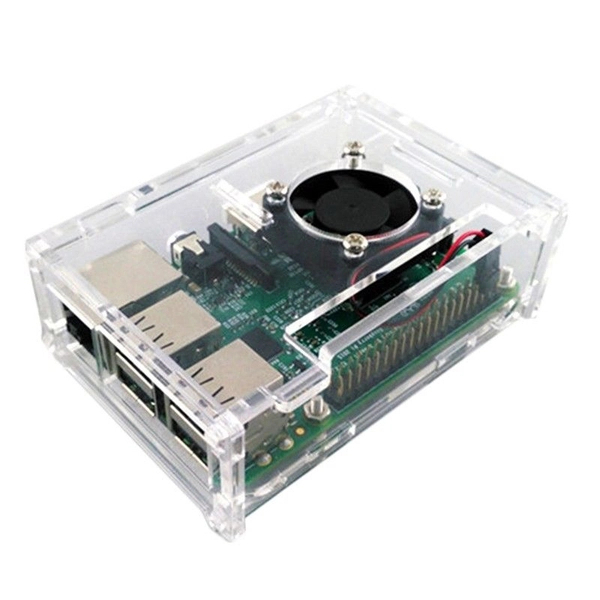 Vỏ mica Raspberry Pi 4 kèm quạt | Shopee Việt Nam