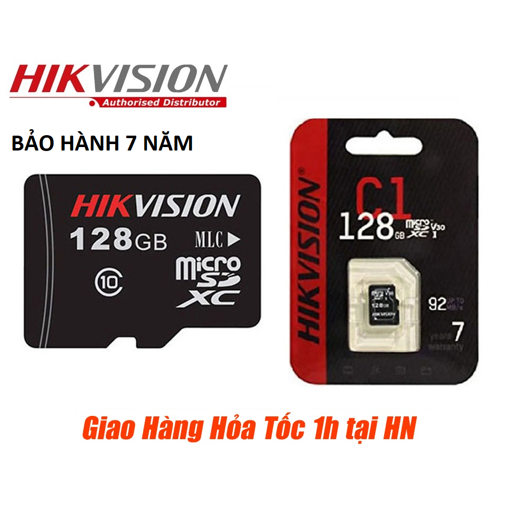 Thẻ nhớ Micro SD Hikvision HS-TF-C1 128Gb Class 10 92MB/s - Hàng Chính Hãng Bảo Hành 7 Năm ...