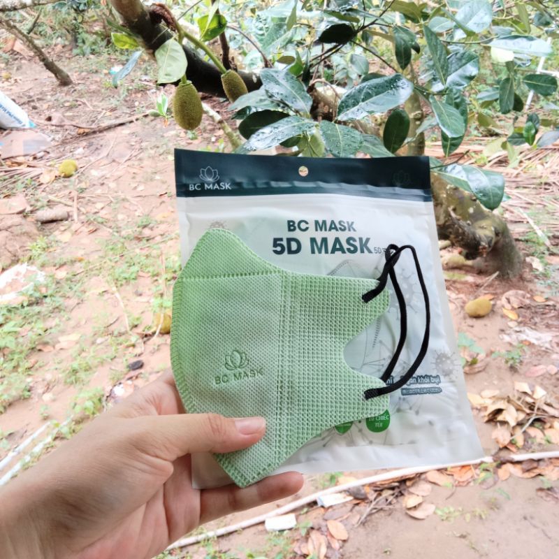 Khẩu trang 5D BC mask cao cấp ôm trọn mặt set 50 chiếc nhiều màu ...