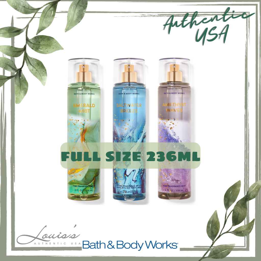 [ FULL ] Body mist SALTWATER BREEZE AMETHYST WAVES EMERALD MIST - Xịt ...