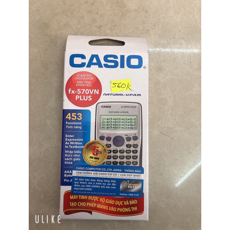 Máy tính Casio Fx-570VN Plus chính hãng | Shopee Việt Nam