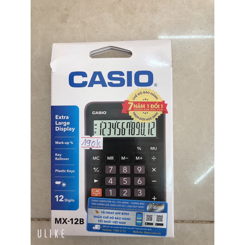 Máy tính Casio MX-12B chính hãng | Shopee Việt Nam