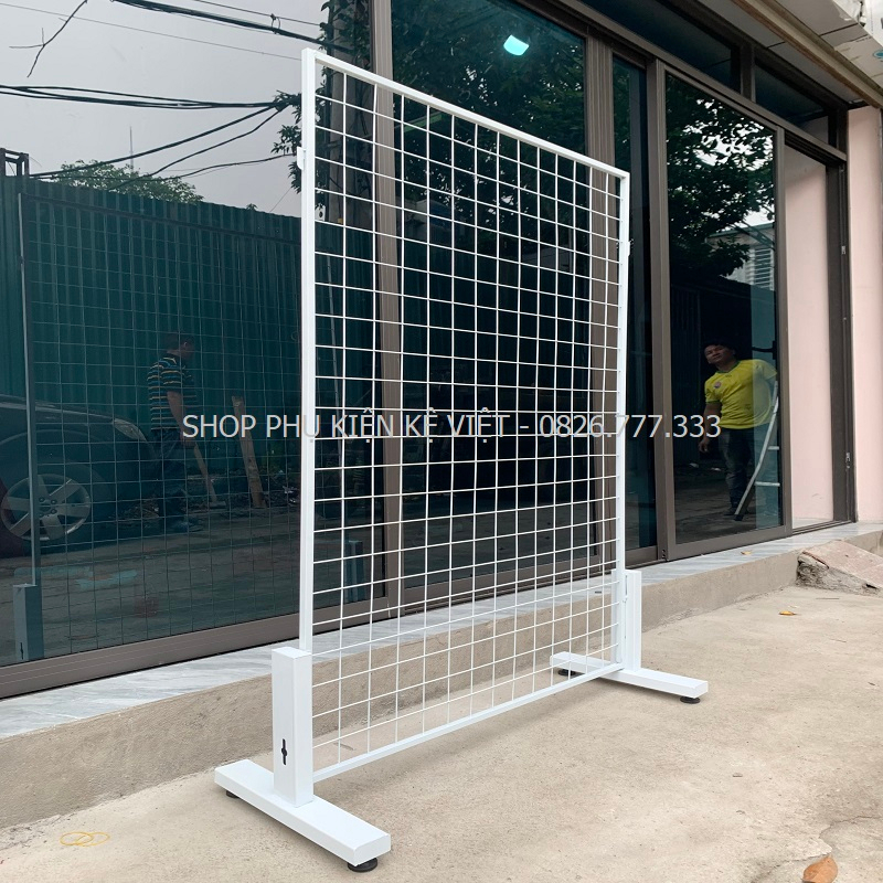 Khung lưới sắt treo phụ kiện có chân, khung lưới treo đồ lắp ghép thông minh, khung lưới sắt ô ...