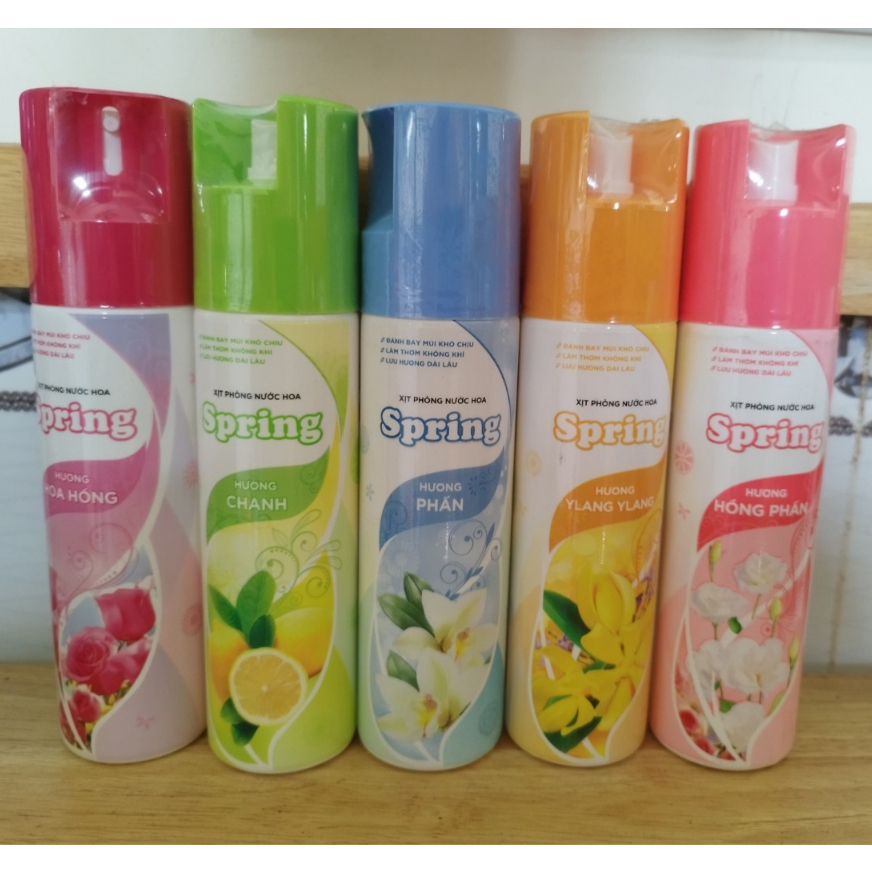 XỊT PHÒNG NƯỚC HOA SPRING THƠM LÂU ( 5 MÙI HƯƠNG) | Shopee Việt Nam