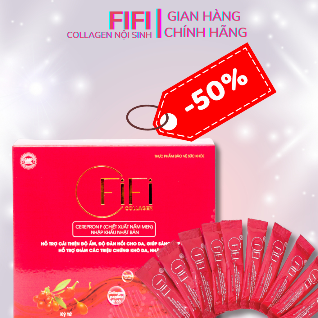 Combo 10 gói | FiFi Collagen | COLLAGEN NỘI SINH| Chống Lão Hóa Và Cân ...
