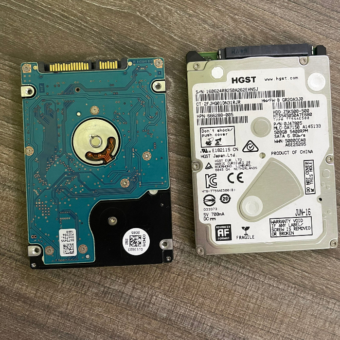 Ổ cứng HDD 500GB 2.5 inch cũ cho laptop, máy tính bàn, đầu ghi camera ...