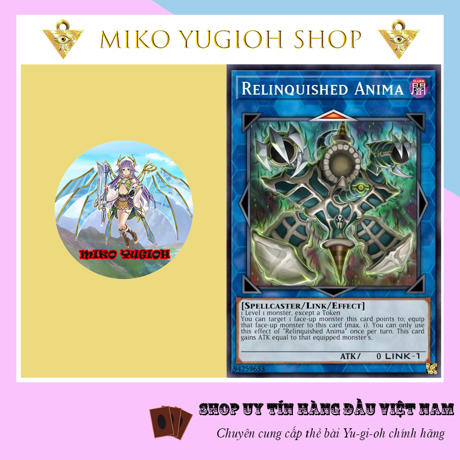 [ Miko Yugioh ] Thẻ Bài Yugioh Chính Hãng Tiếng Nhật Relinquished Anima ...