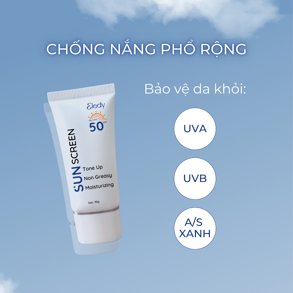 Kem chống nắng 4 trong 1 ELEDY Sunscreen 30g - Chống nắng, nâng tông ...