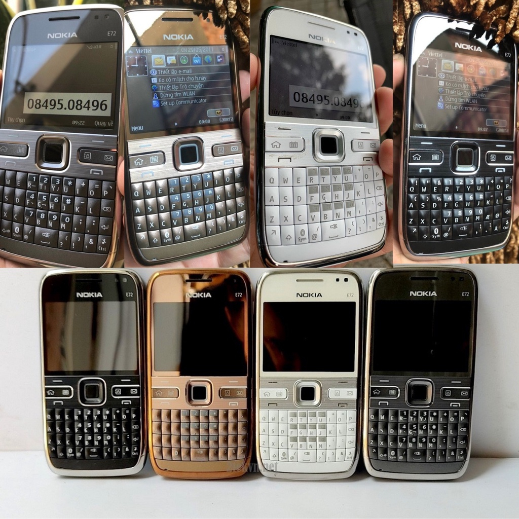 Điện Thoại Nokia E72 Wifi 3G Bảo Hành 12 Tháng Chơi Game Java Pin Zin Cũ Sài 2-5 Ngày Kèm Theo ...