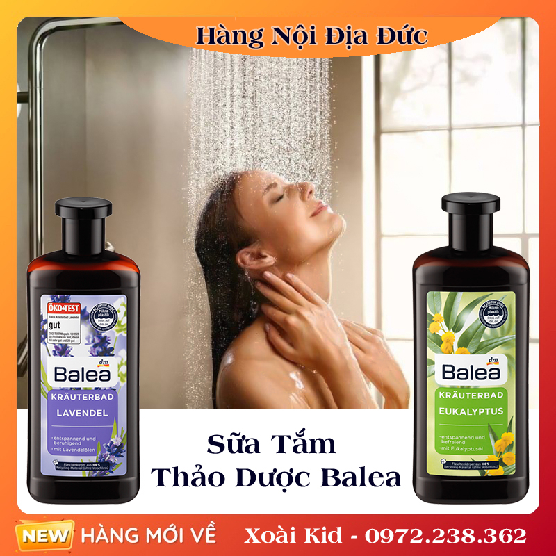 [NỘI ĐỊA ĐỨC] Sữa tắm thảo dược Balea 500ml - Hỗ trợ giải cảm, thư giãn cơ thể của Đức | Shopee ...